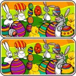 Play Easter Differences game online on 2playergames.games