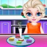 Play Elsa Little Chef Rainbow Baking game online on 2playergames.games