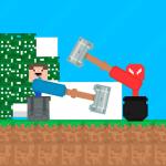 Stickman vs Noob Hammer – Moving to the finish area with a hammer